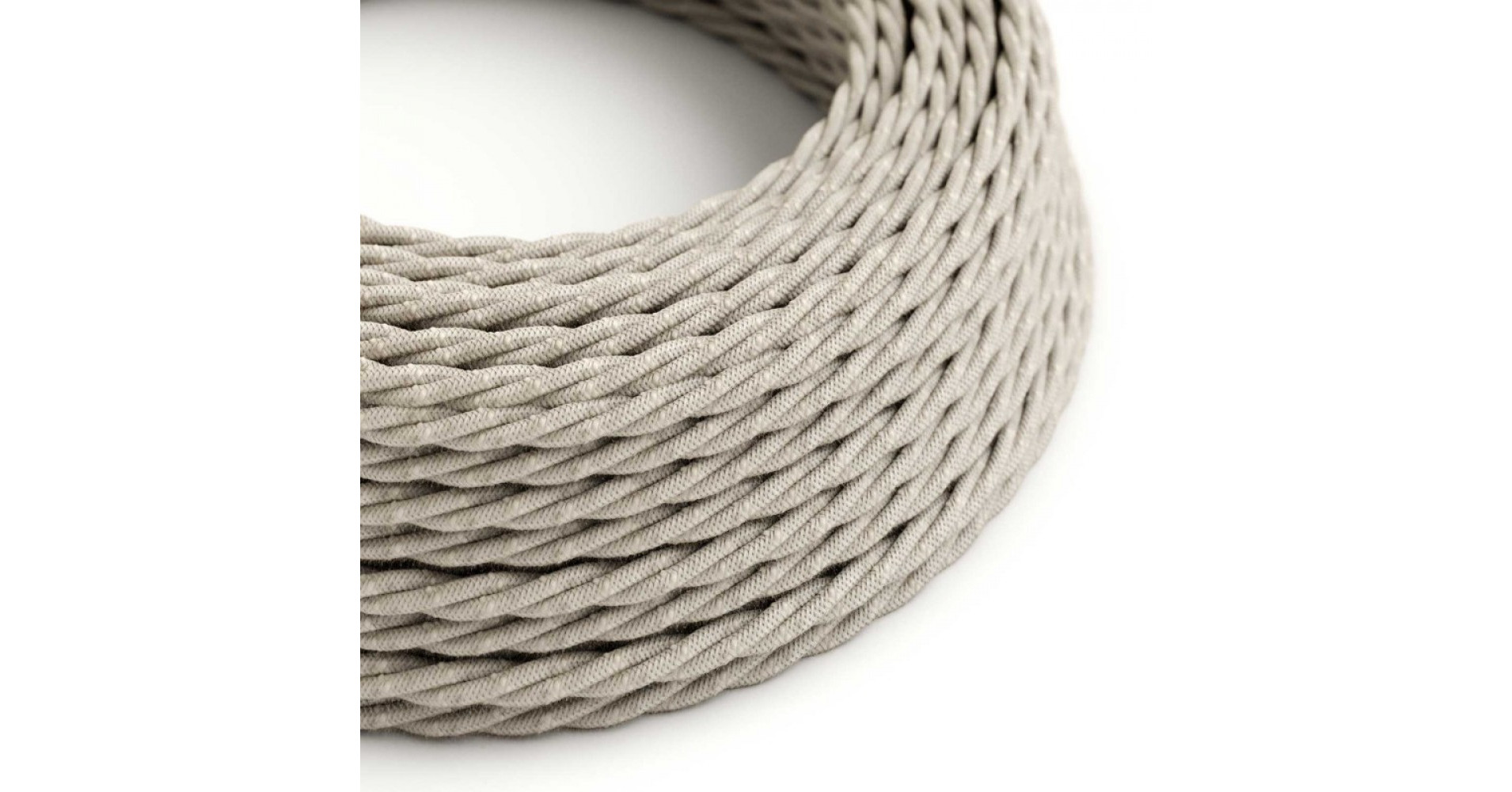 Sodrott Elektromos Kábel, Természetes Vászon Tn01 Semleges Borítással ...